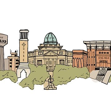 "Aggieland Skyline" Sticker for Sale by katiemma2 | Redbubble
