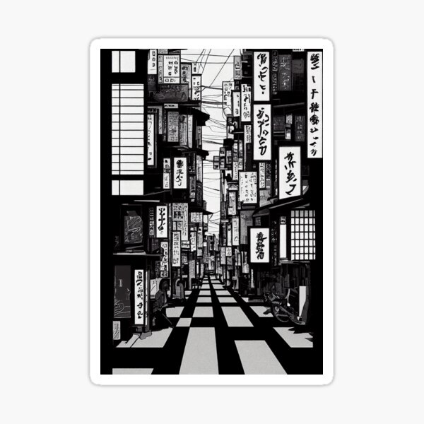 "Asia City" Sticker for Sale by Lazer-Designs | Redbubble
