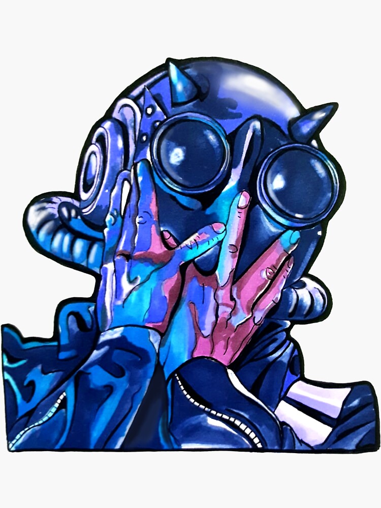 "ghoul hands-blue" Sticker for Sale by CitrusRock17 | Redbubble