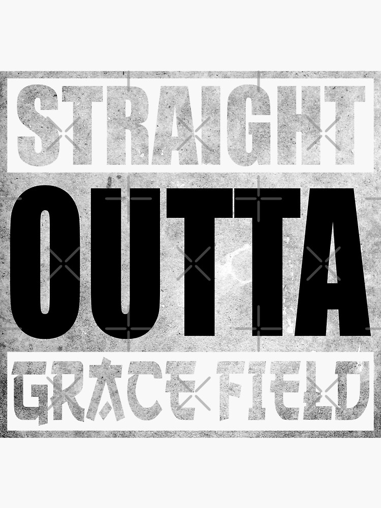 "Straight Outta Grace Field - TPN" Sticker for Sale by Davido6969 ...