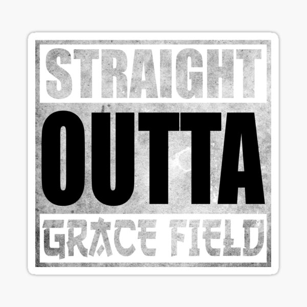 "Straight Outta Grace Field - TPN" Sticker for Sale by Davido6969 ...