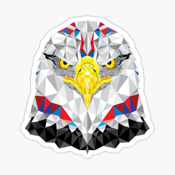 "American hawk" Sticker for Sale by ADAFOXSHOP | Redbubble