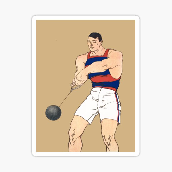 "Hammer throwing" Sticker for Sale by Sportsarthub | Redbubble