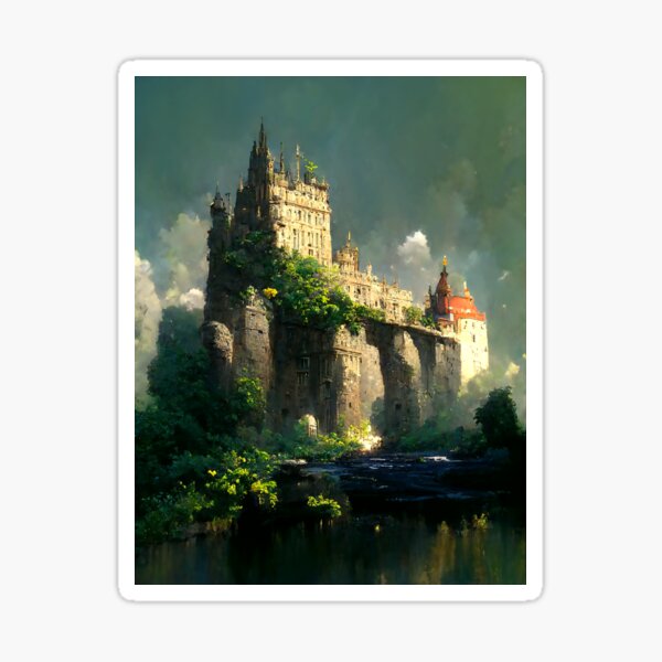 "Medieval Stone Castle" Sticker for Sale by TheHouseMaster | Redbubble