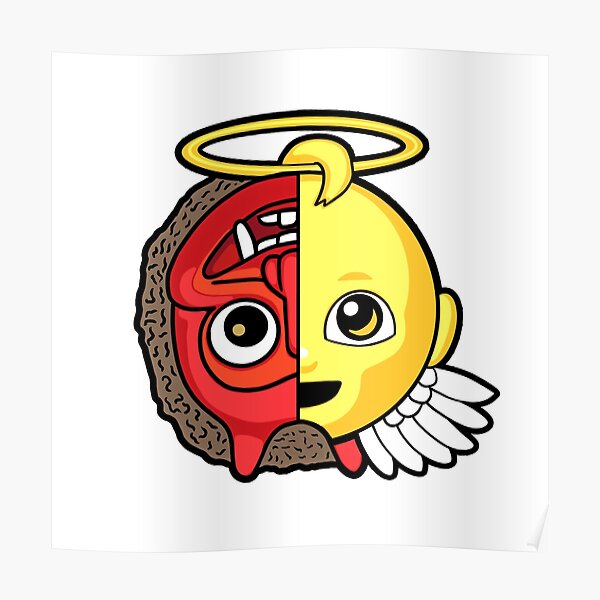 "Engel Demon" Poster von nerdpins | Redbubble