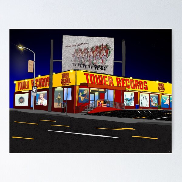 "The Original Tower Records" Poster for Sale by Brett Rosenberg | Redbubble