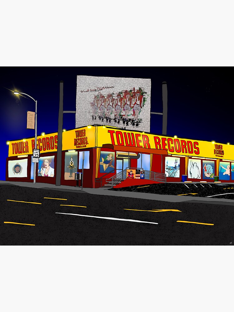 "The Original Tower Records" Sticker for Sale by brosenberg11 | Redbubble