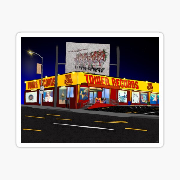 "The Original Tower Records" Sticker for Sale by brosenberg11 | Redbubble