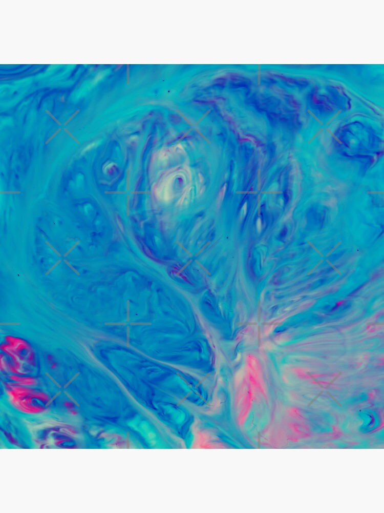 "Blue Tides | Trippy Liquid Art | Trippy Art | Stoked Up Art" Sticker ...