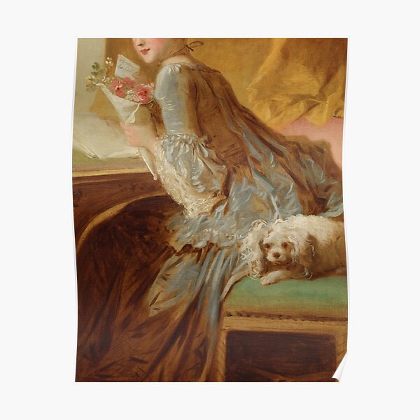 Poster « Le chien d'amour », par OKAYphotoshop | Redbubble