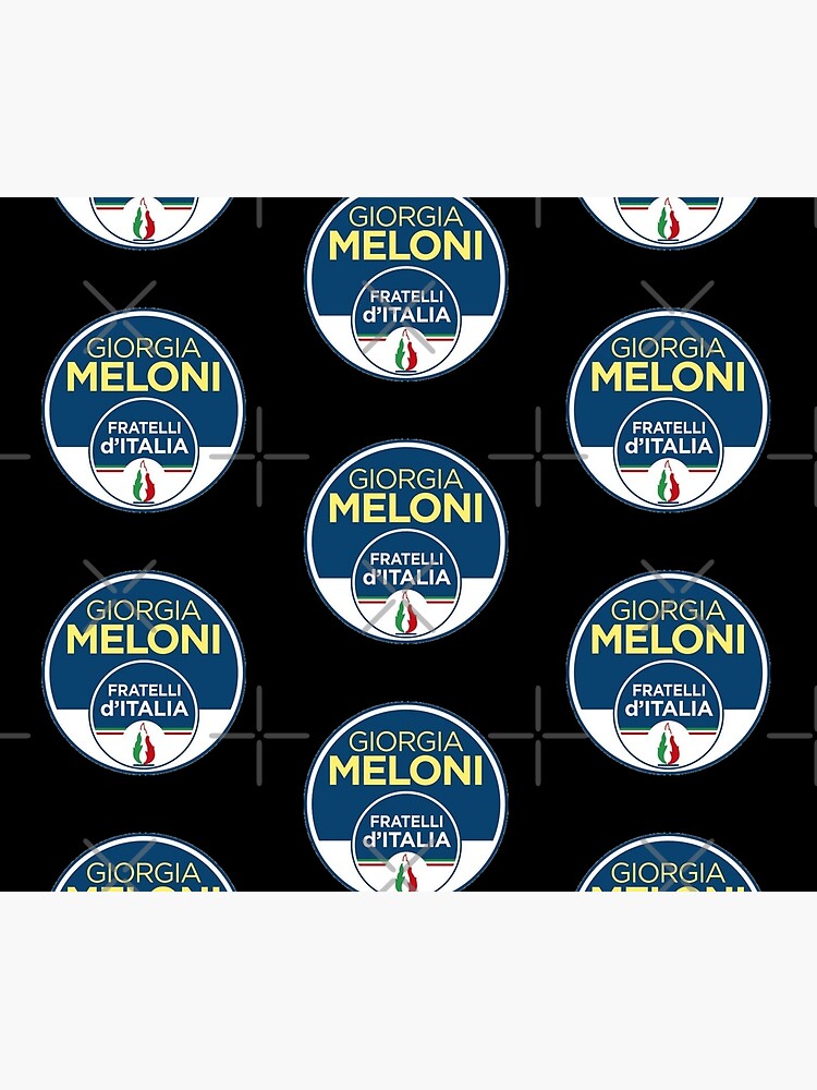 "Giorgia Meloni Fratelli DItalia Logo Italien Meloni" Wandbehang von ...