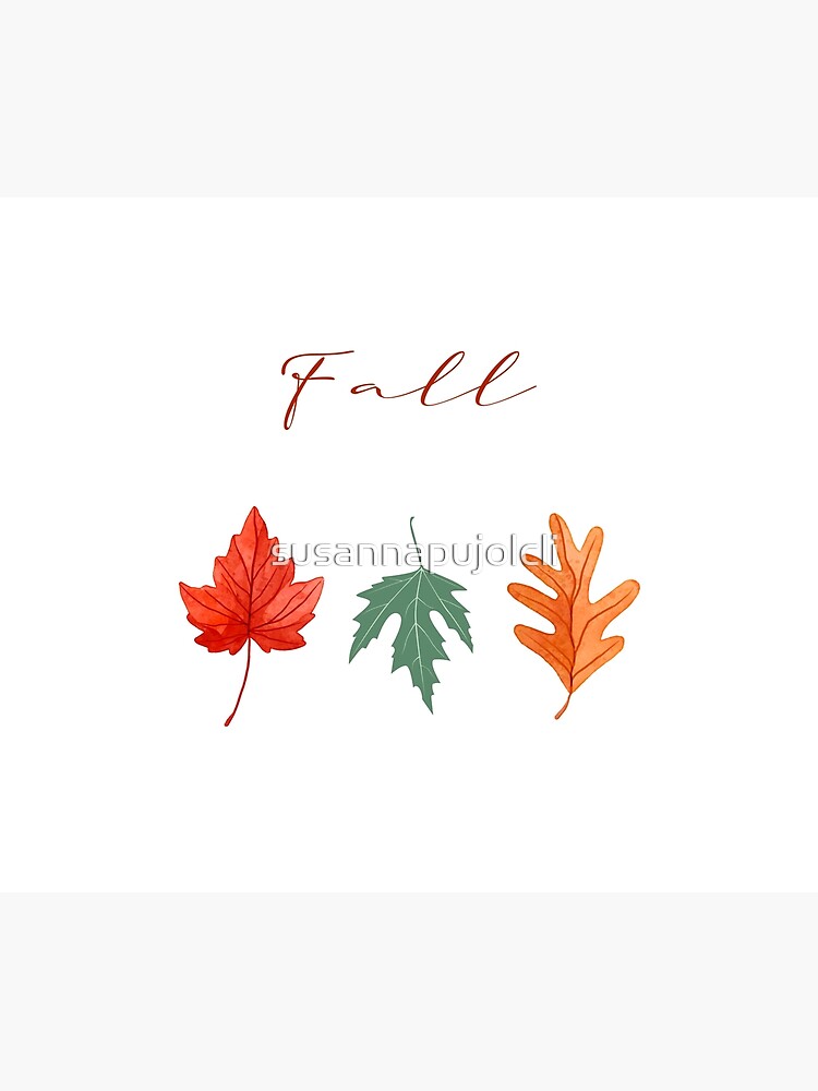 "Fall three leaves" Poster for Sale by susannapujolcli | Redbubble
