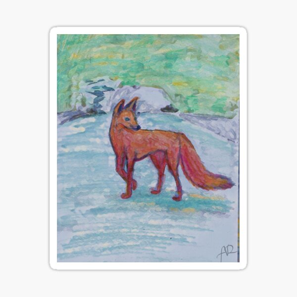"El zorro" Sticker for Sale by esperanzasinluz | Redbubble