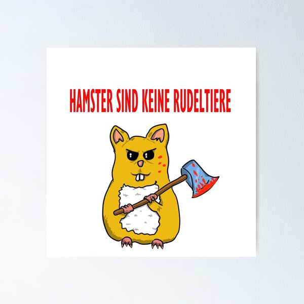 "killer hamster" Poster by Daniele Crescentini | Redbubble