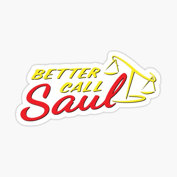 "Better call saul logo" Sticker for Sale by Bandit-boy | Redbubble