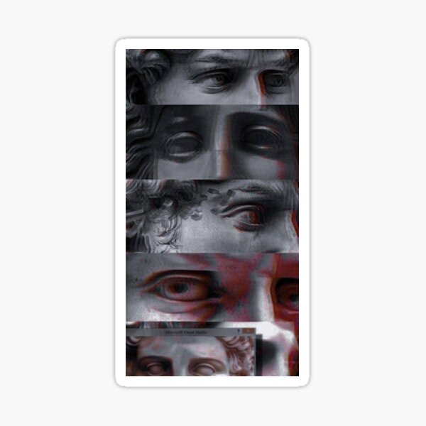 "glitch" Sticker for Sale by bademkooo | Redbubble