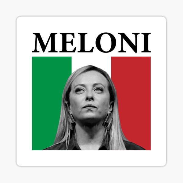 "Giorgia Meloni Italian Prime Minister" Sticker for Sale by Heartworx ...