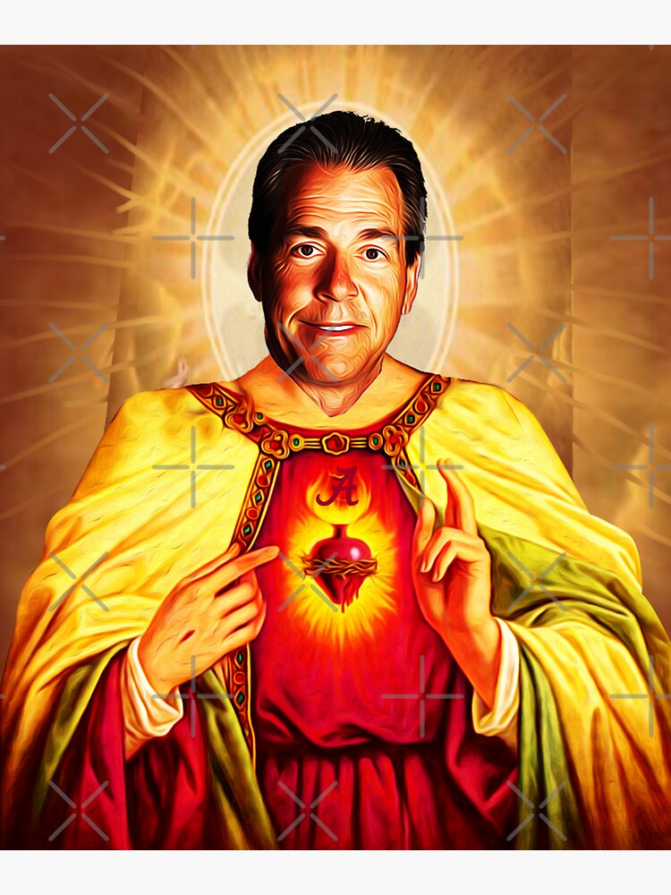 "Saint Nick Saban" Sticker for Sale by sunflower-land | Redbubble