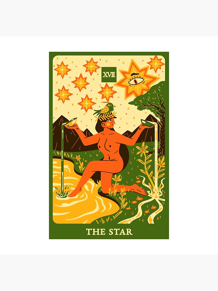 The Star Tarot Card Poster For Sale By Melgui Redbubble