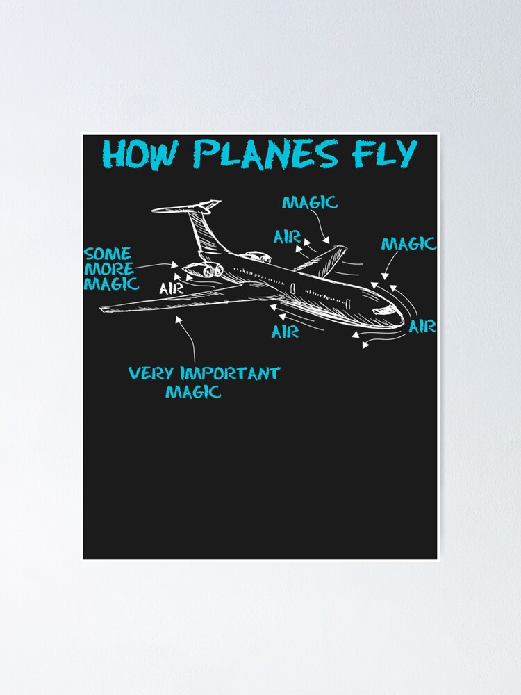 "How Planes Fly Funny Aerospace Engineer Engineering" Poster for Sale by chuvankien99 | Redbubble