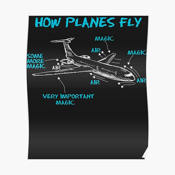 "How Planes Fly Funny Aerospace Engineer Engineering" Poster for Sale by chuvankien99 | Redbubble