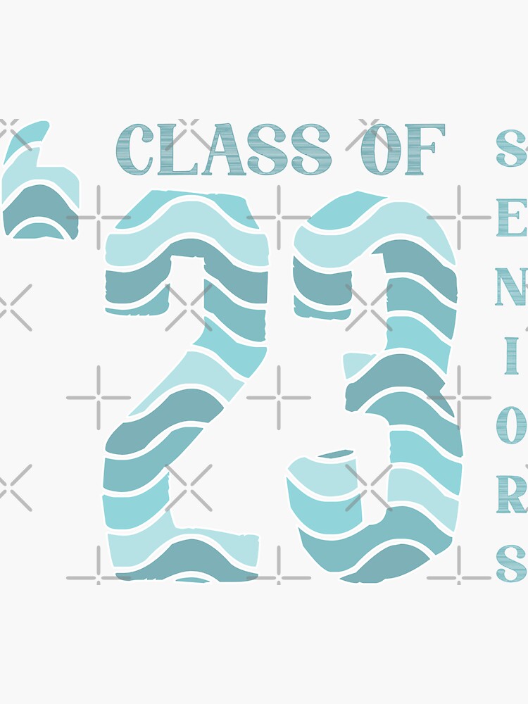 "CLASS OF '23 (black background)" Sticker for Sale by HarrisonDesign ...