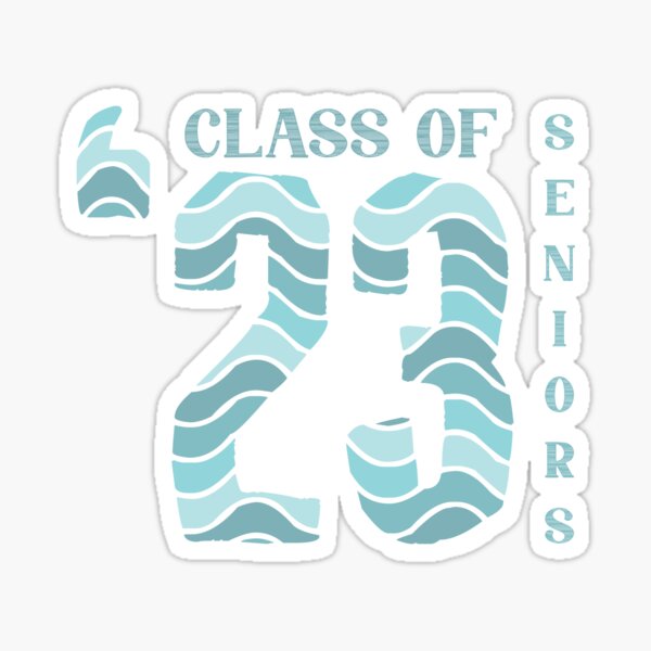 "CLASS OF '23 (black background)" Sticker for Sale by HarrisonDesign ...