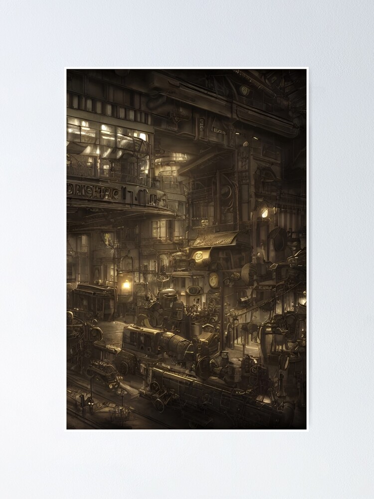 "Automatons Now Arriving" Poster for Sale by Gizmoverse | Redbubble