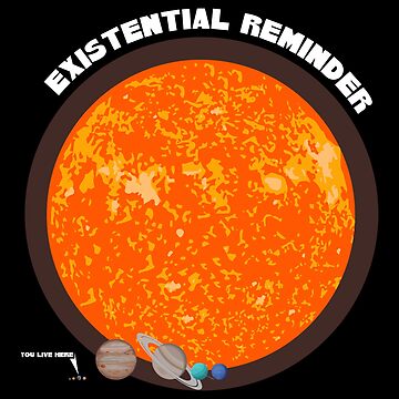 "Solar System Planets to Scale Funny Meme Joke Infographic Gift" Art ...