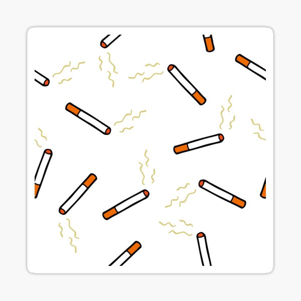 "cigarette" Sticker for Sale by zizimentos | Redbubble