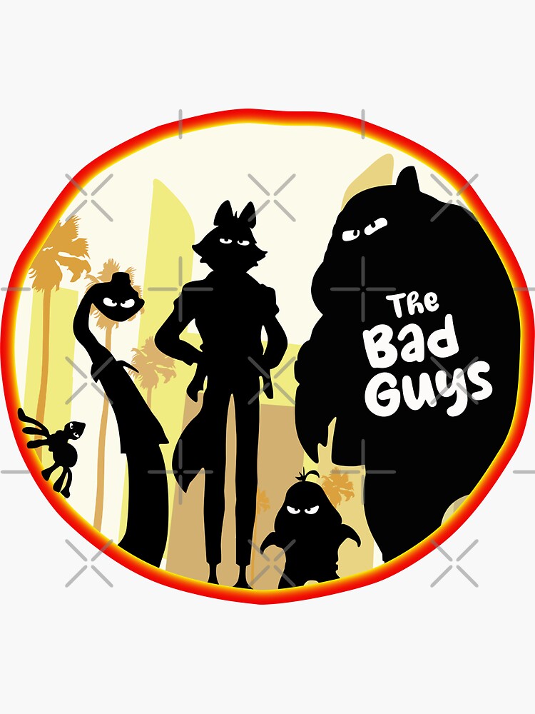 "The Bad Guys" Sticker for Sale by GrayspellHouse | Redbubble