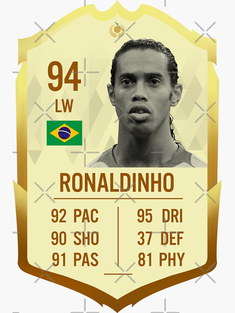 "Ronaldinho Ultimate Card" Sticker for Sale by OnTargetSports | Redbubble