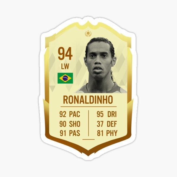 "Ronaldinho Ultimate Card" Sticker for Sale by OnTargetSports | Redbubble