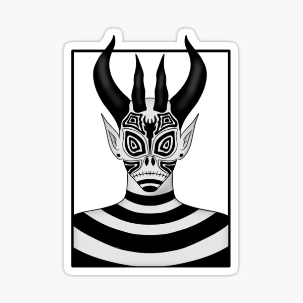 "The demon prisoner from the underworld " Sticker for Sale by Creamage ...