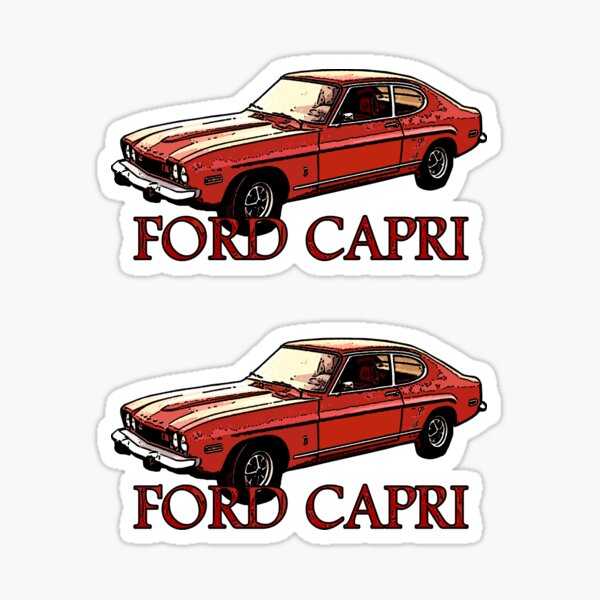 "Sticker FORD CAPRI" Sticker for Sale by Vittorio Magaletti | Redbubble