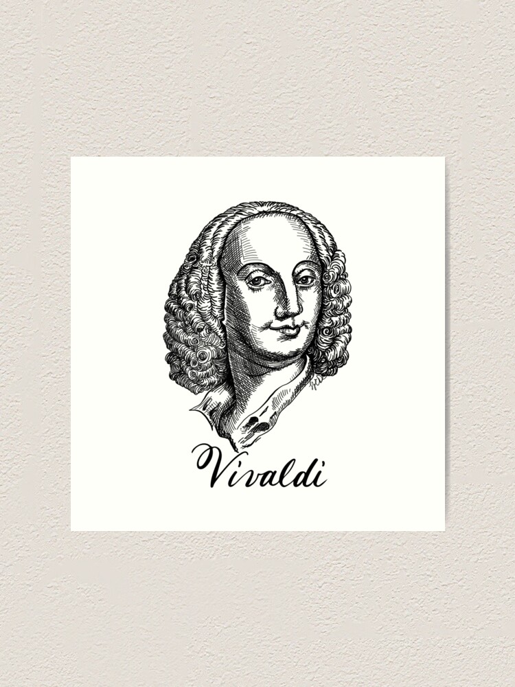 "Vivaldi composer portrait" Art Print for Sale by fortissimotees ...
