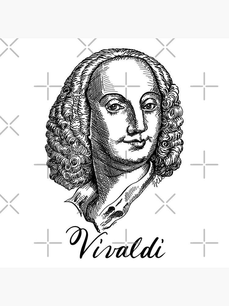 "Vivaldi composer portrait" Art Print for Sale by fortissimotees ...
