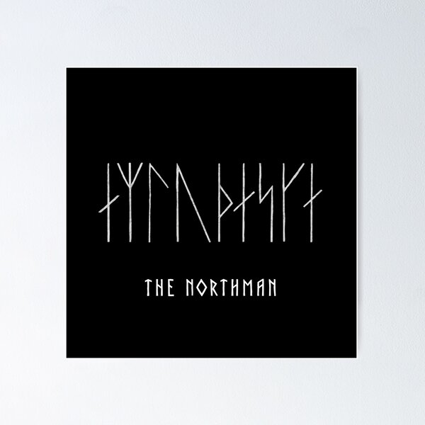 "The Northman Runic Font " Poster for Sale by VitezCrni | Redbubble