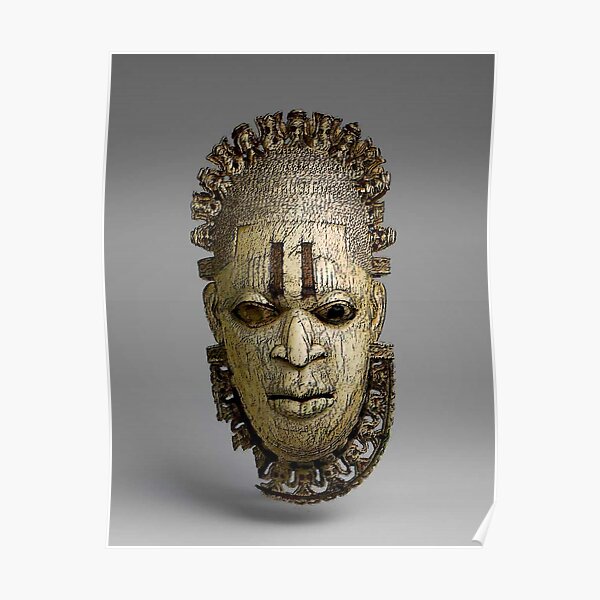 "Nigerian Traditional Benin Mask" Poster for Sale by ChiAnyi | Redbubble