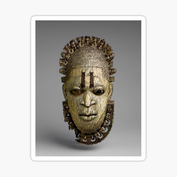 "Nigerian Traditional Benin Mask" Sticker for Sale by ChiAnyi | Redbubble