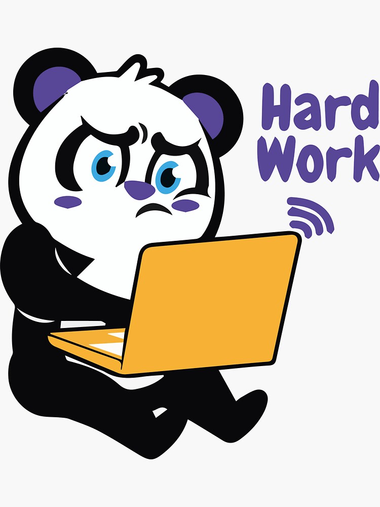 "The special group of moody pandas with condition " hard work ...