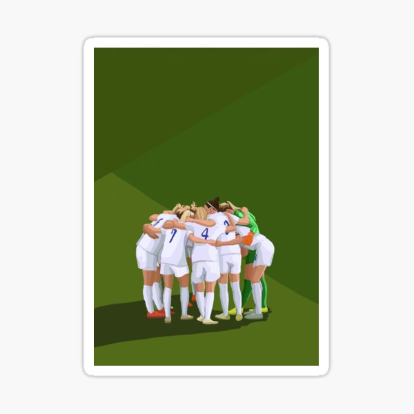 "lionesses huddle illustration green background" Sticker for Sale by l ...