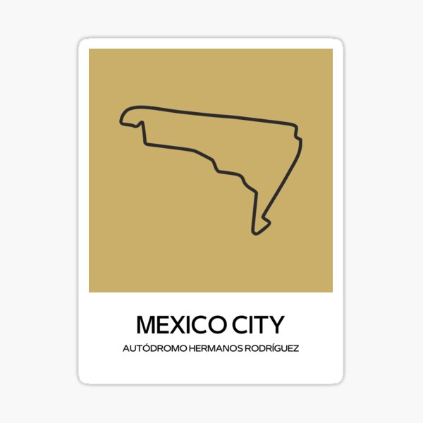 "Mexico city racing circuit" Sticker for Sale by Sportsarthub | Redbubble