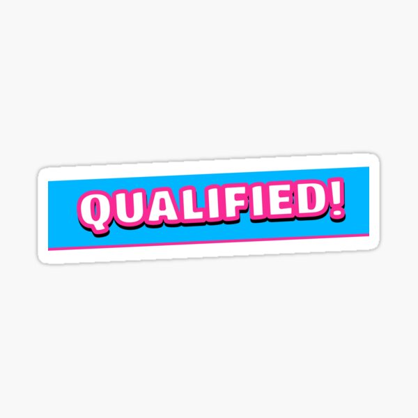 "Qualified" Sticker for Sale by ComputeUnit | Redbubble