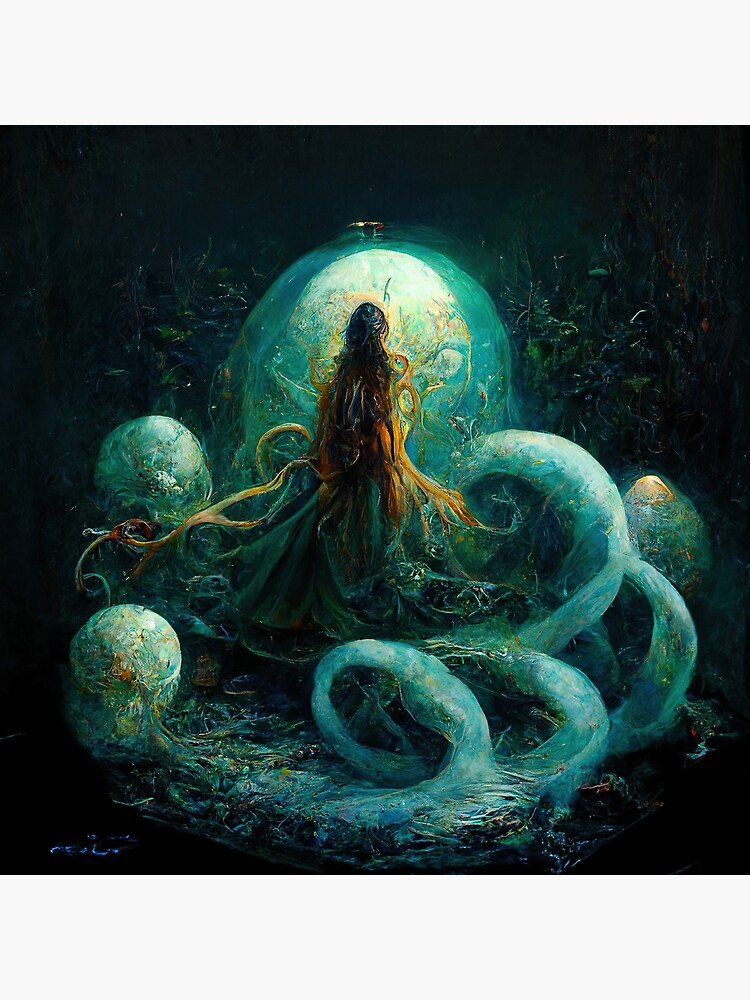 "Underwater Octopus Goddess" Poster for Sale by EarthandEase | Redbubble
