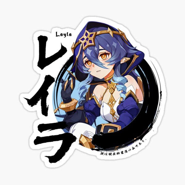 "Genshin Impact Layla" Sticker for Sale by Omagatoki | Redbubble