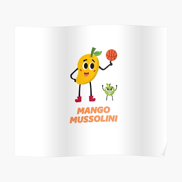 "mango mussolini Sticker " Poster for Sale by T-shirtnoor | Redbubble