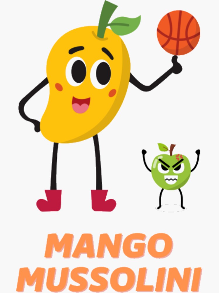 "mango mussolini Sticker " Sticker for Sale by T-shirtnoor | Redbubble