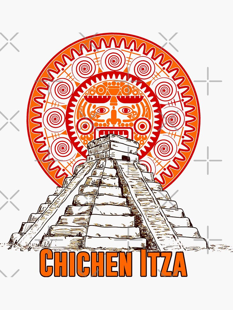 "Chichen Itza" Sticker for Sale by therealjdubz | Redbubble
