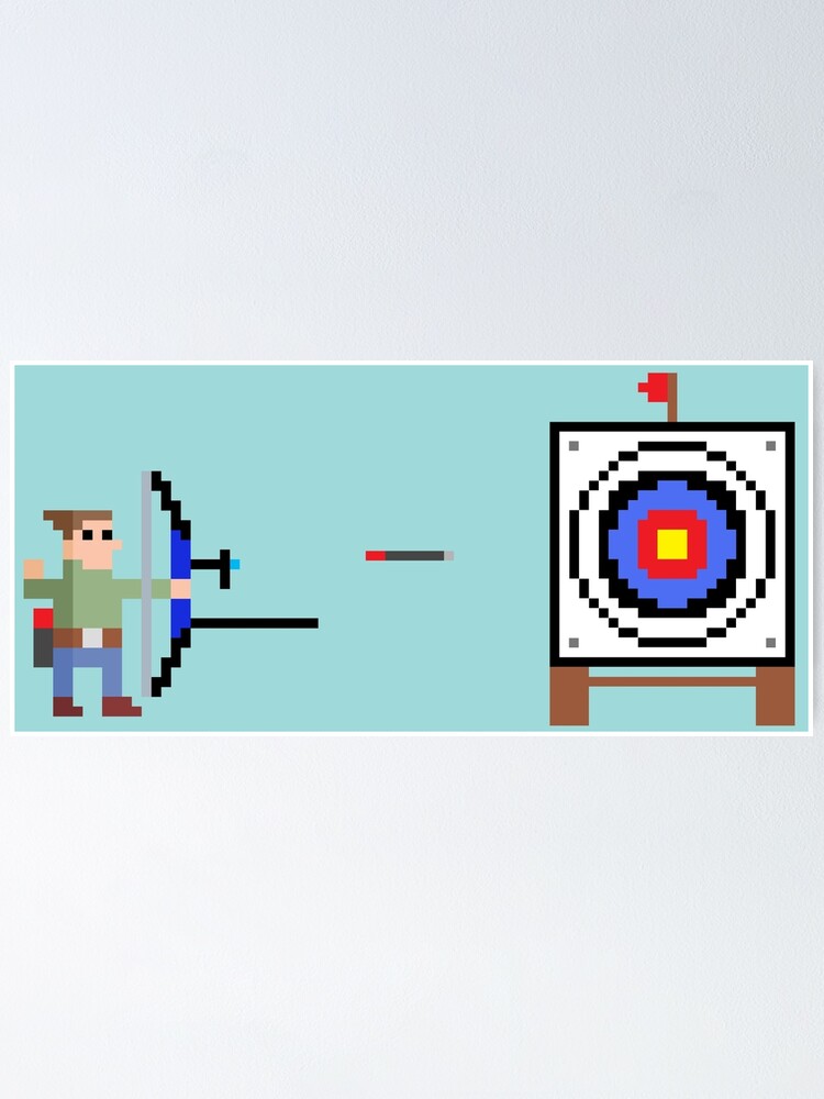 "Archery retro arcade 3" Poster by archerylife | Redbubble